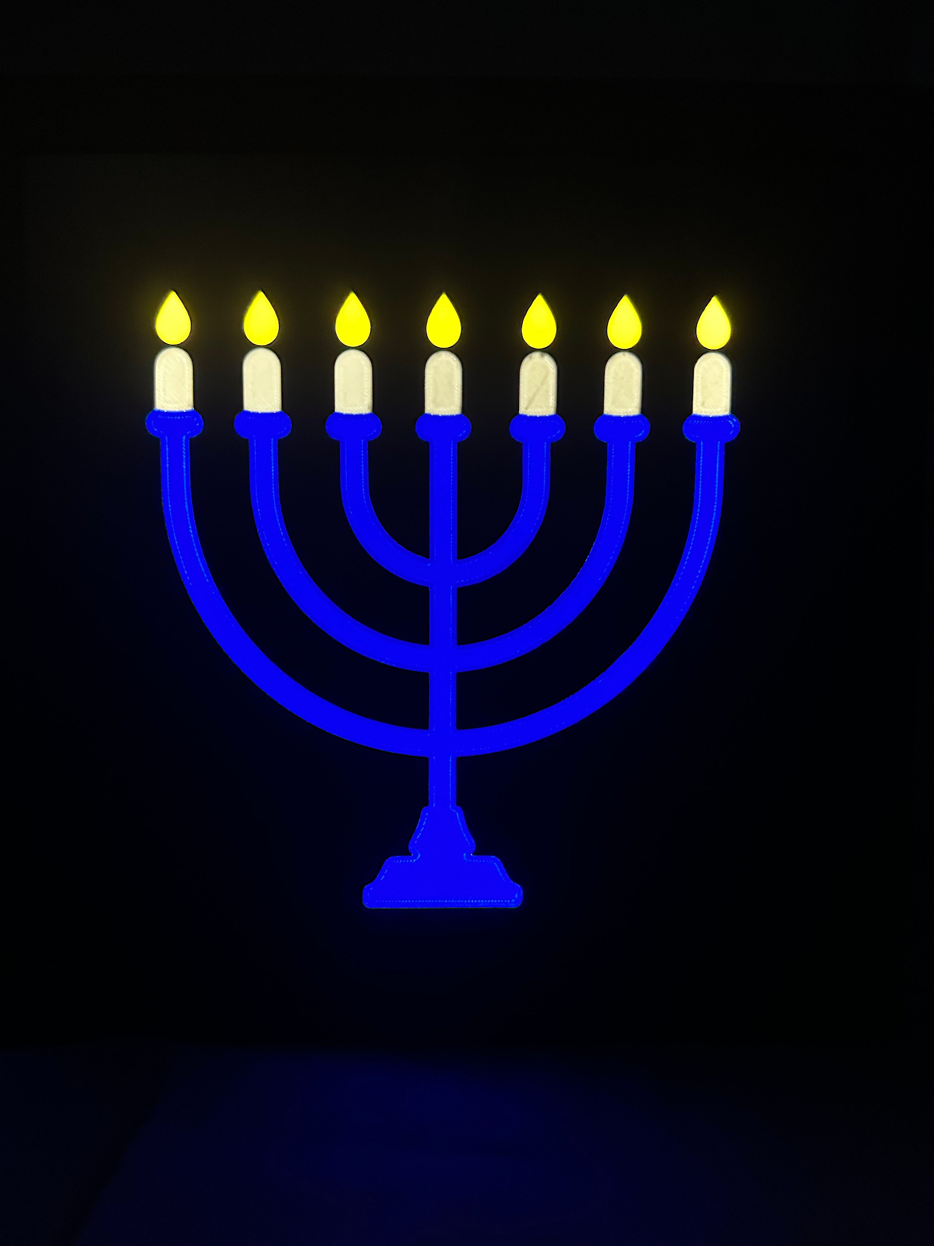 Hanukkah Menorah Light Box Plate – The Officially Tabatha Tribe